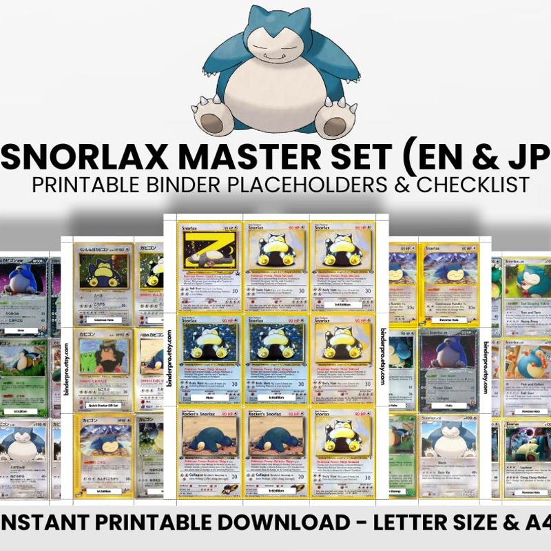 Snorlax Card Case - Etsy