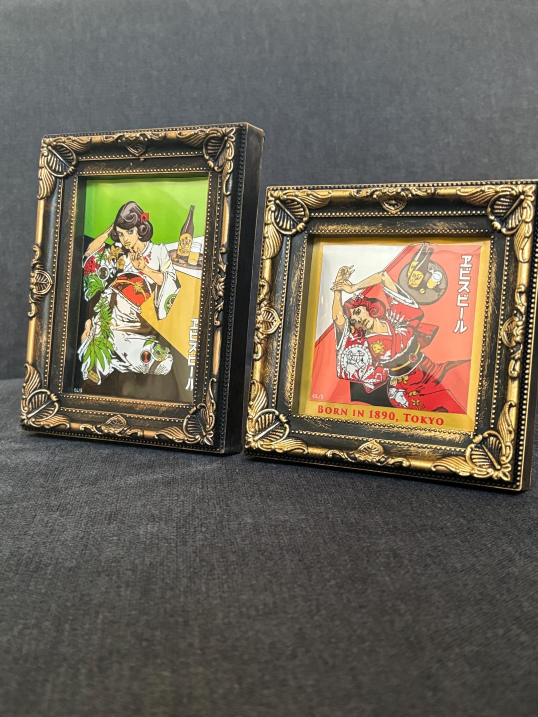 Jojo Art Frame Hirohiko Araki Design Can Yebisu Beer Sapporo Beer ...