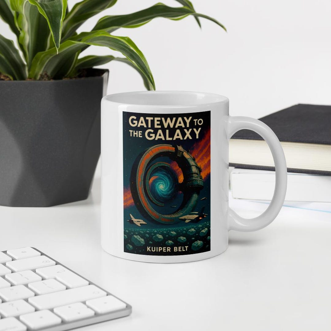 Galactic Relay: Gateway to the Galaxy White Glossy Mug - Etsy