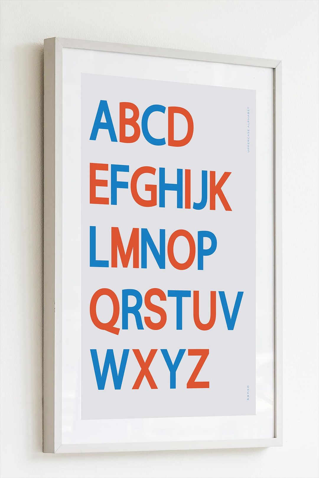 Uppercase Alphabet Poster File - Etsy UK