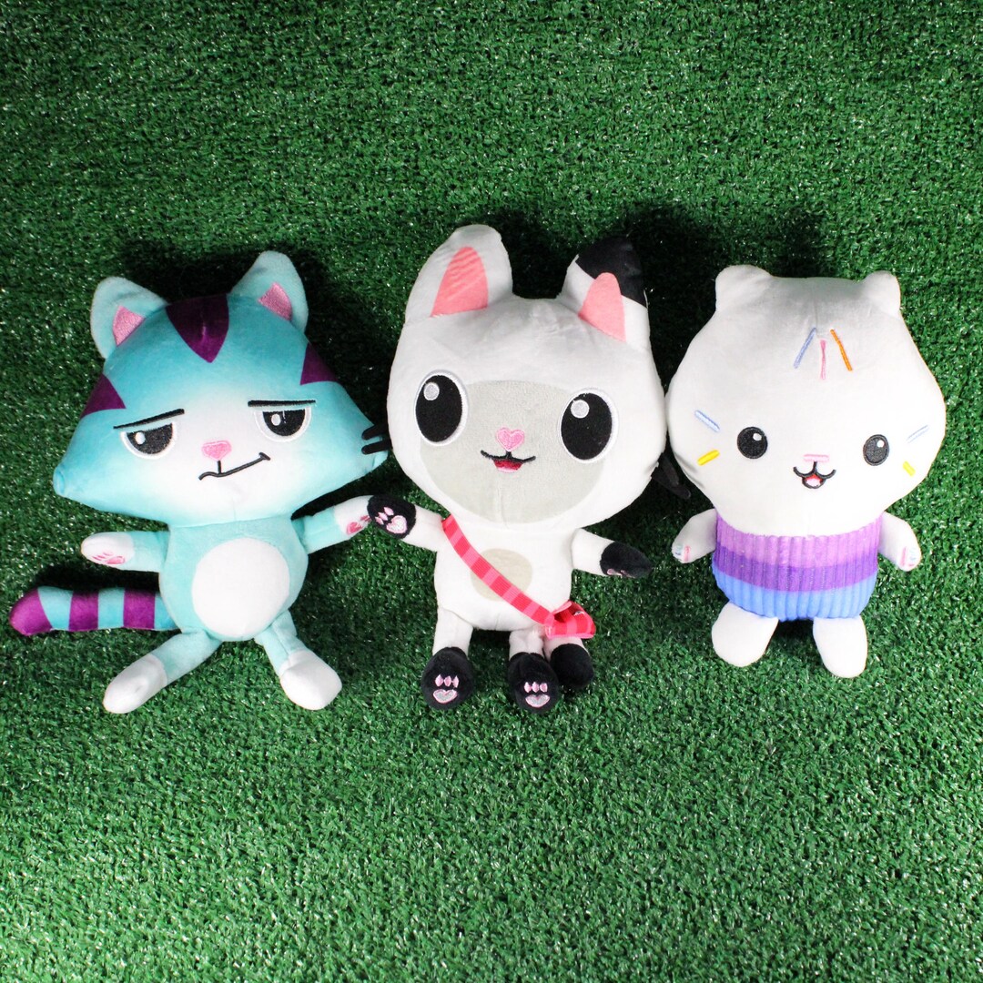 Gabby’s Dollhouse Plushies – Pandy Paws, Catrat & Cakey | Cute Stuffed ...