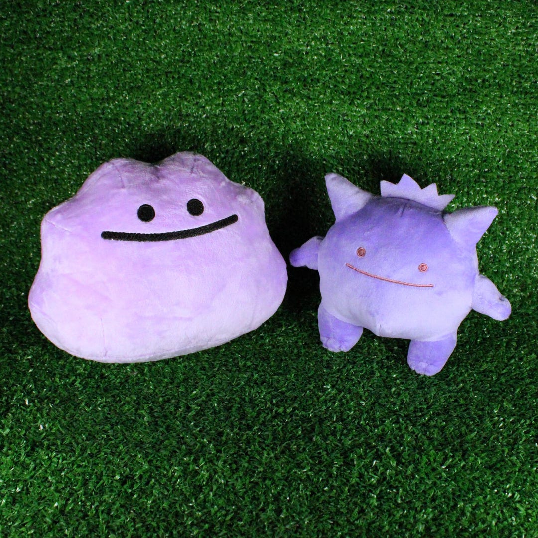 Pokemon Plushies – Ditto & Gengar Ditto Plush Toys - Etsy