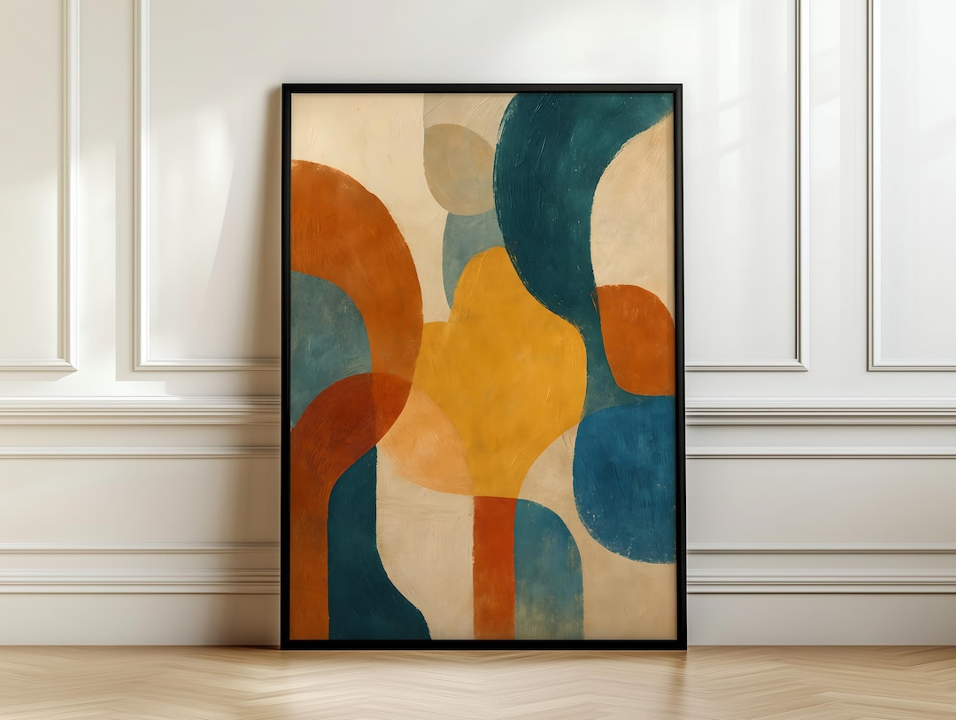 Vertical Abstract Wall Art Printable | Modern Abstract Digital Art ...