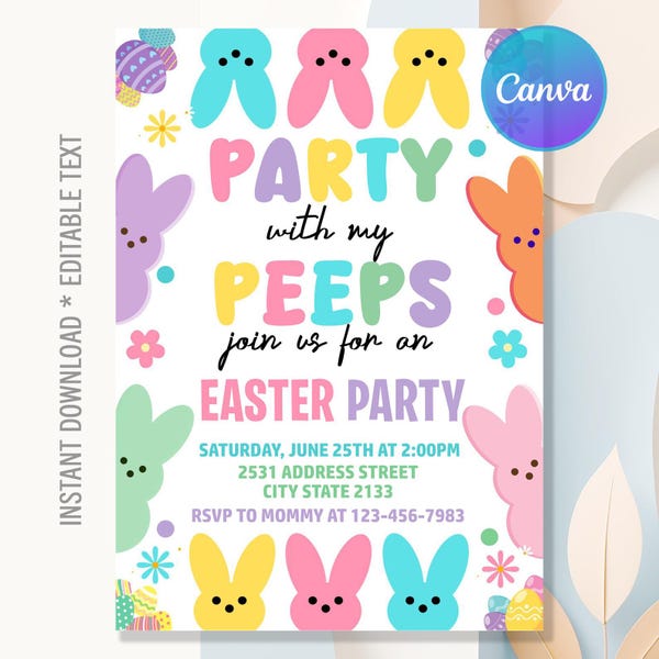 Easter Invitation - Etsy