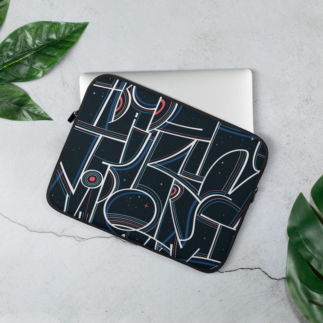 Orbit Alphabet - Lettering Art Laptop Sleeve - Etsy