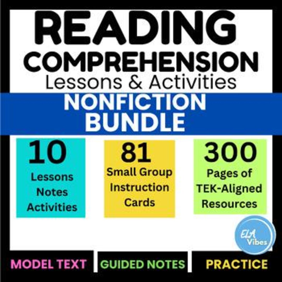 Nonfiction Reading Comprehension Passage Lessons Graphic Organizer 3rd ...
