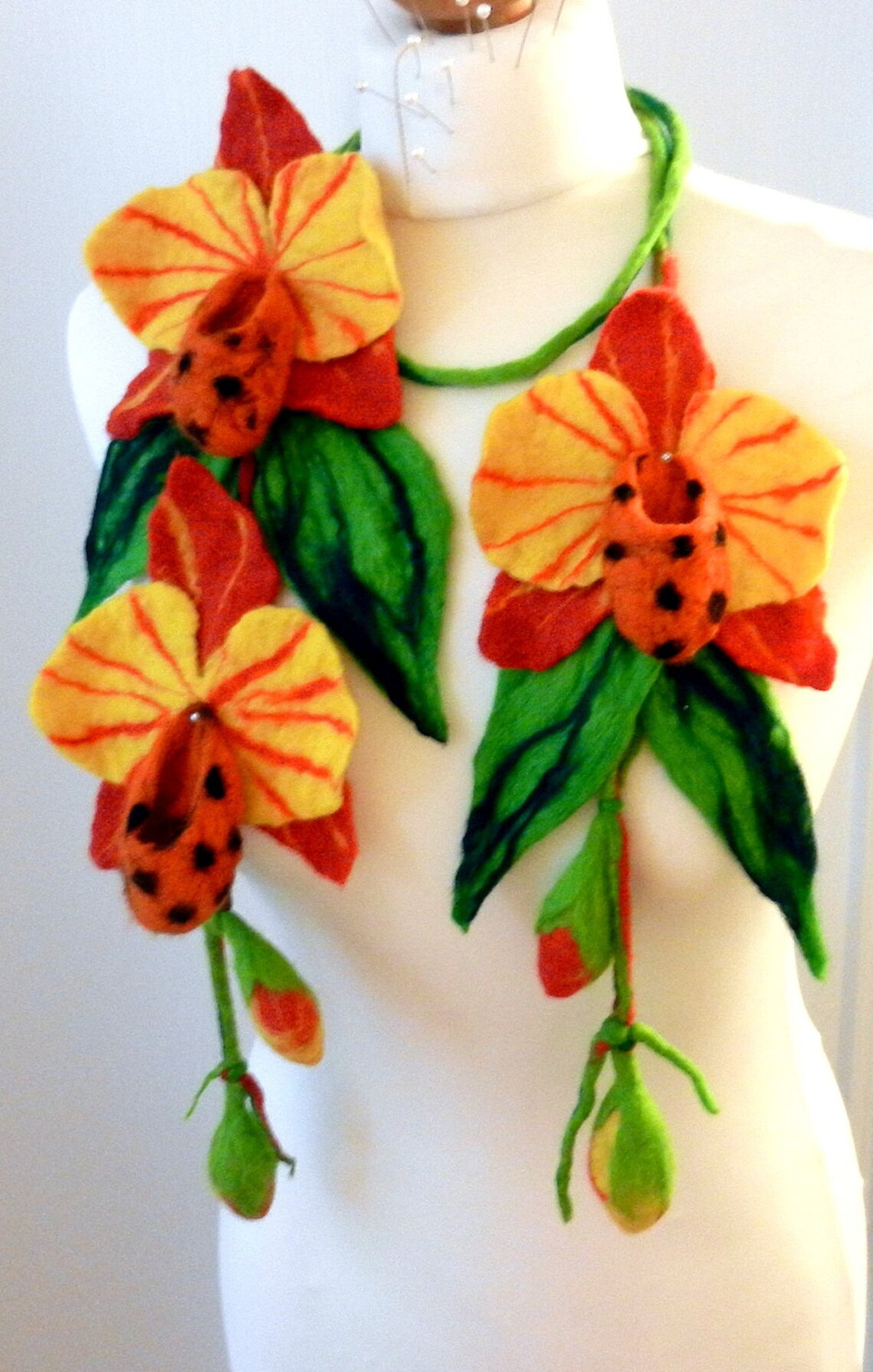 Felted Flower Hand Felted Wool Jewelry felted | Etsy