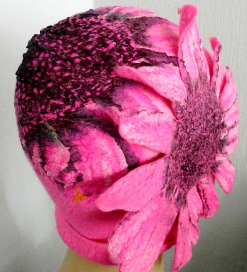 Tutorial Felting in Pdfwet Felted HAT and Flower Instructional ...