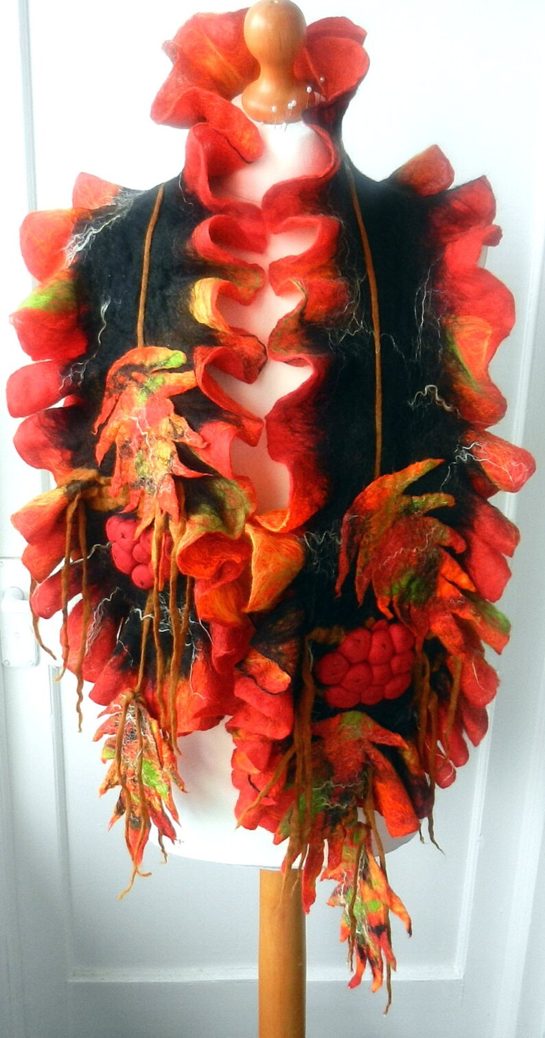 Nuno Felted Scarf -woman ART Scarf ,shawl - Etsy