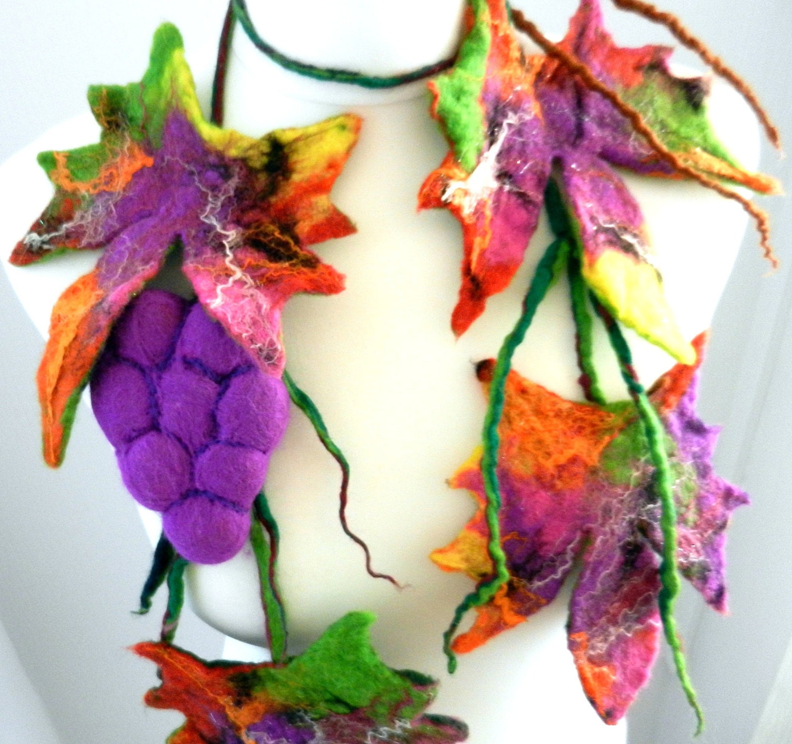 Felted Flower Hand Felted Wool Jewelry Felted - Etsy