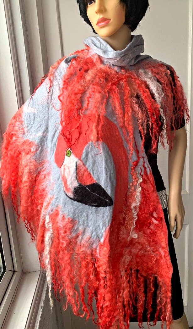 Felted Hand Felted Wensleydale fleeceWool Jewelry felted | Etsy