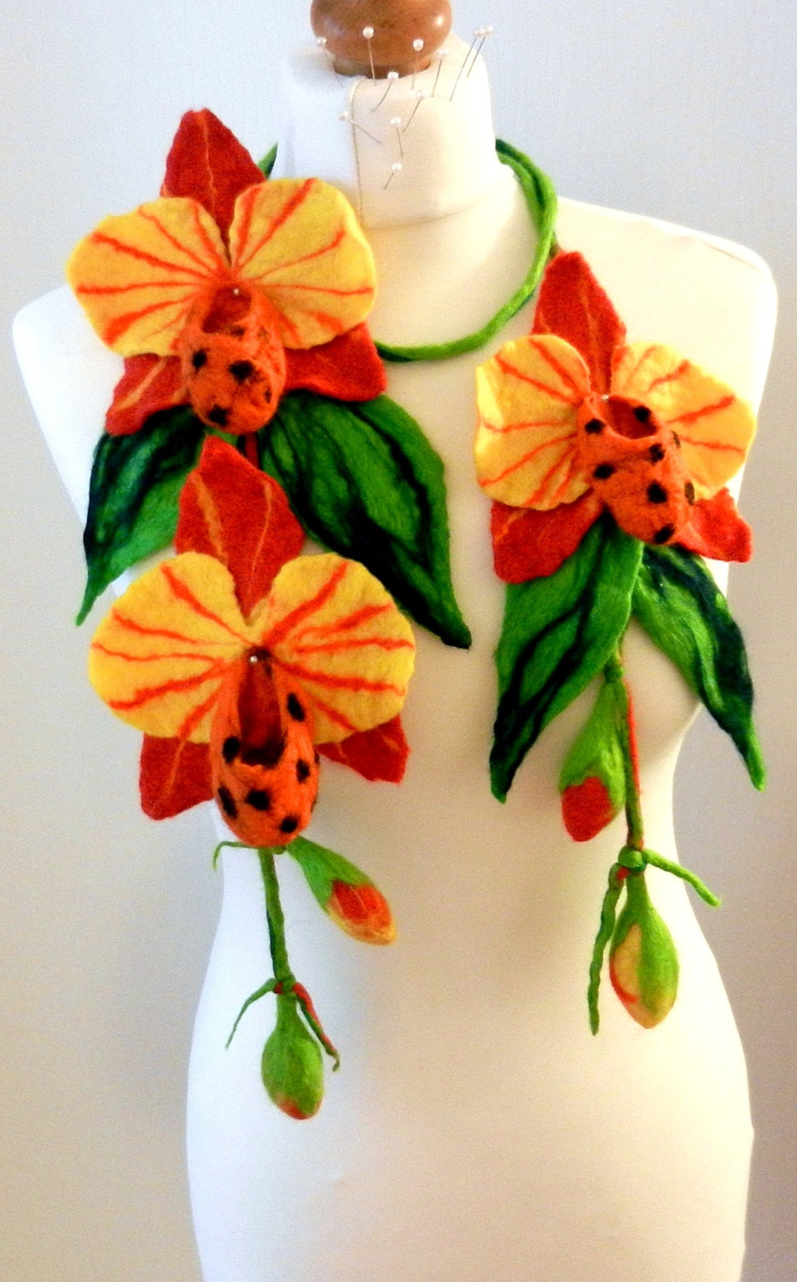 Felted Flower Hand Felted Wool Jewelry felted | Etsy