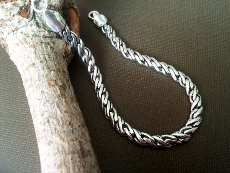 Snake Silver Rope Chain Bracelet,chain Bracelet,women & Men Silver ...