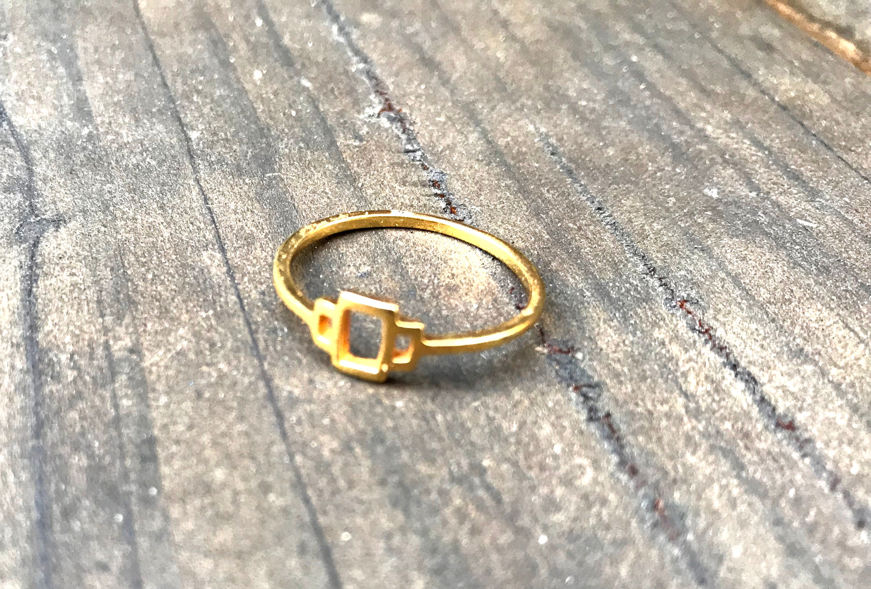 Gold Ring,delicate Stacking Ring,minimalist Ring,modern Midi Ring,us ...