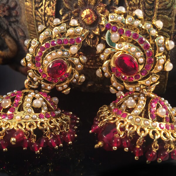 Jhumka Earrings - Etsy