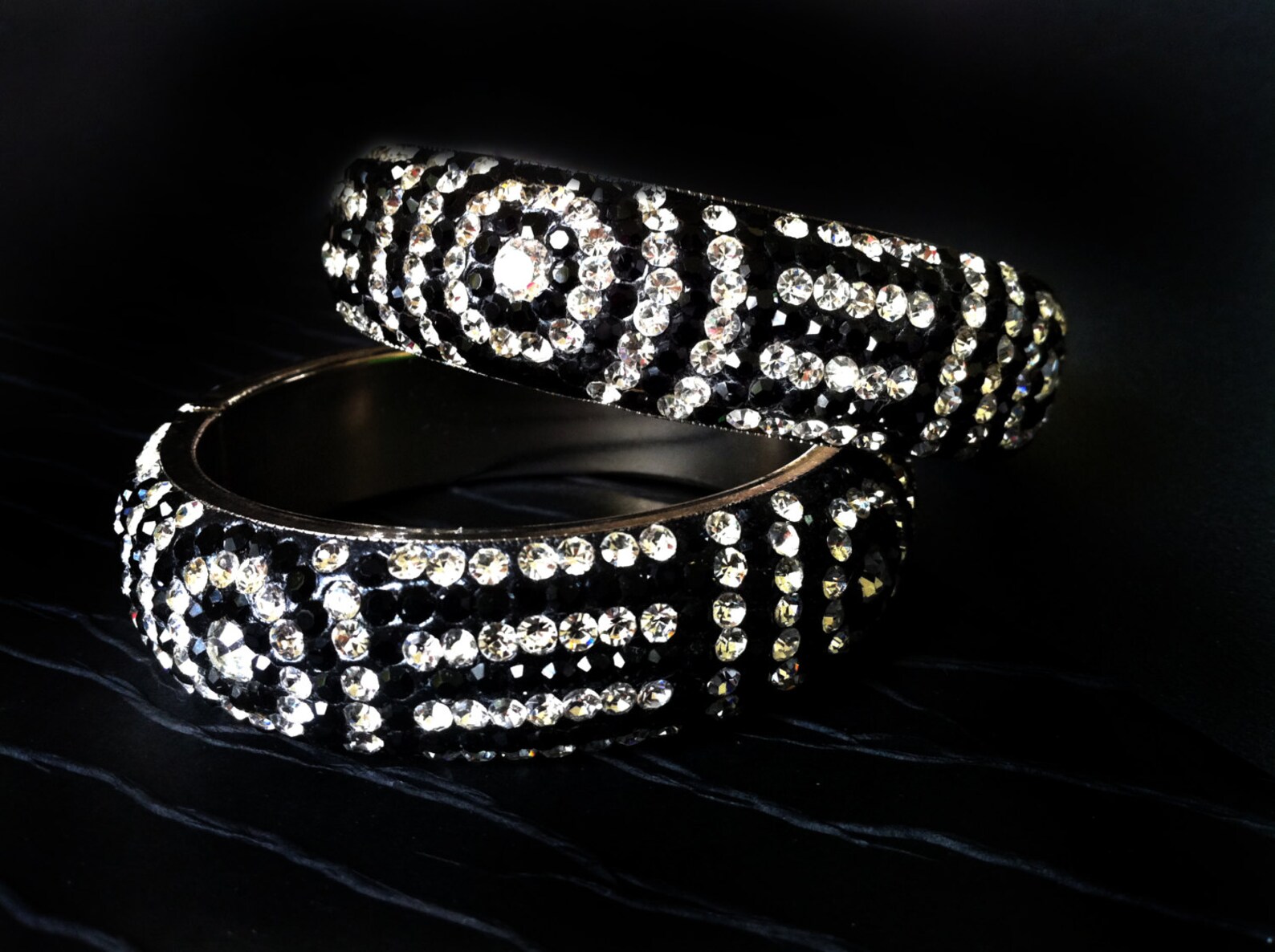 BLACK Stacking Bangle Braceletsstack Bracelet Black Bangle - Etsy