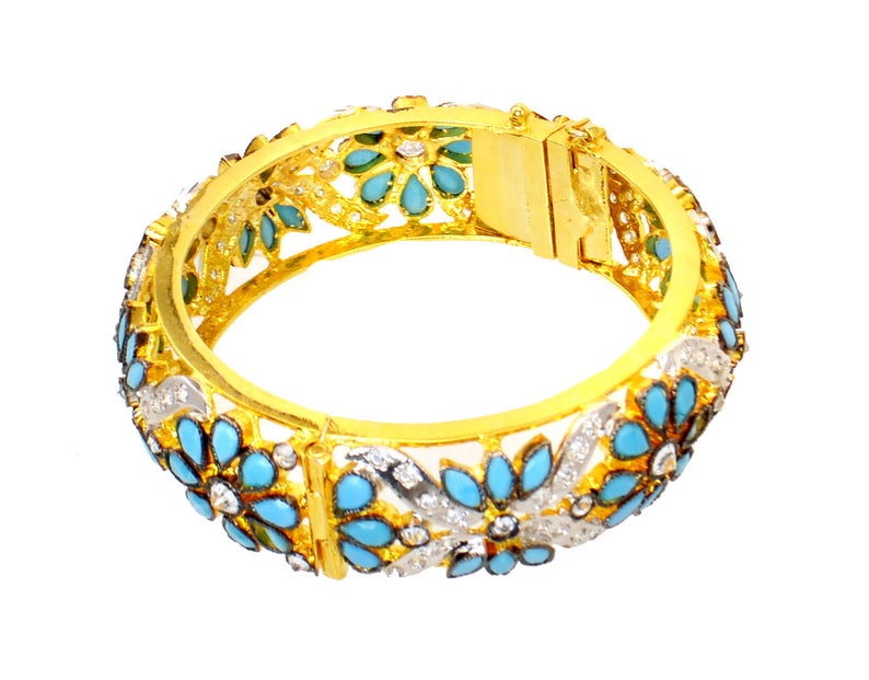 Turkish Bangle Braceletturquoise Bracelet Turquoise Gold | Etsy
