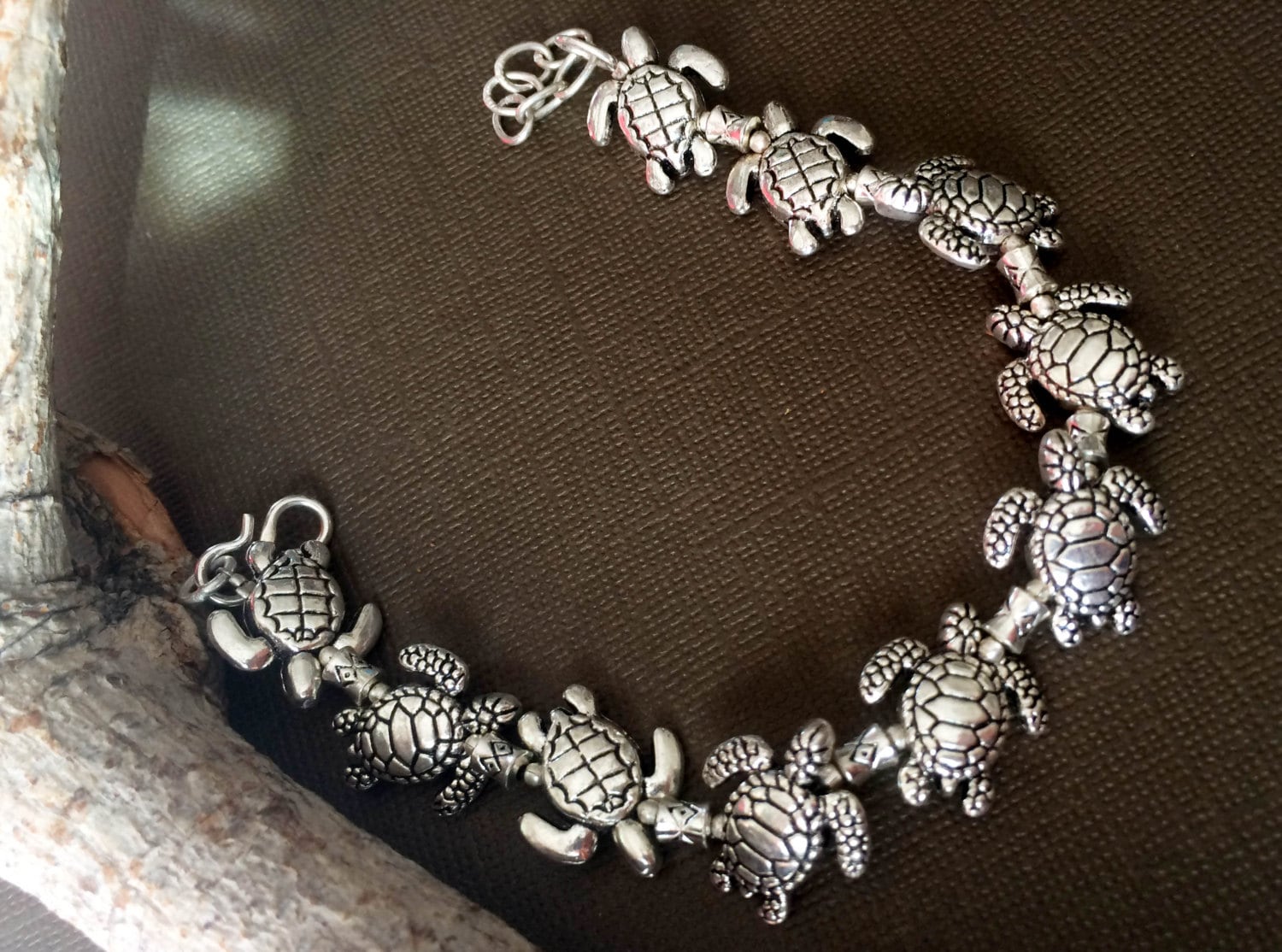 Turtle braceletSilver Charm braceletTortoise BraceletHawaii | Etsy