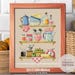 CEP-069 'kitchen Shelves' Cross Stitch Pattern Pdf Beginner Easy Modern ...