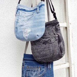 Sewing Tutorial, Printable Pattern to Make Mini Bag, Small Denim Bag ...