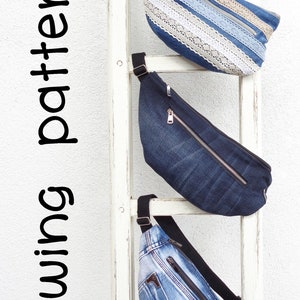 Sewing Pattern to Make Fanny Pack, Bum Bag, Hip Bag, Printable PDF ...