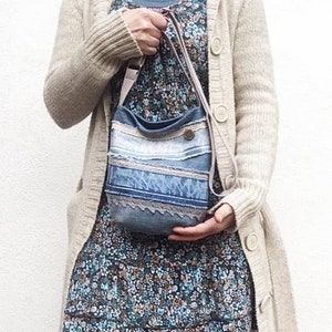 Sewing Tutorial, Printable Pattern to Make Mini Bag, Small Denim Bag ...