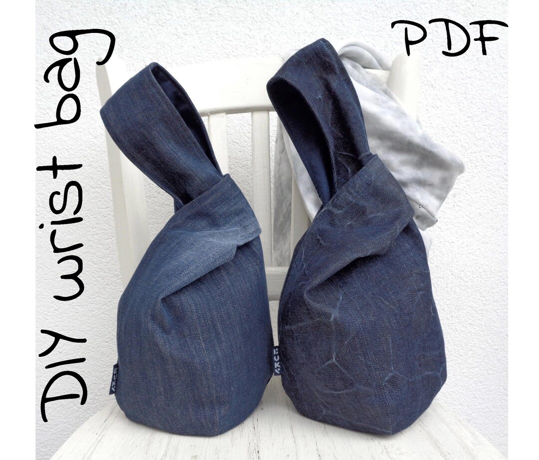 DIY Sewing Wristlet Pattern, Small Wrist Bag, Printable PDF Pattern and ...
