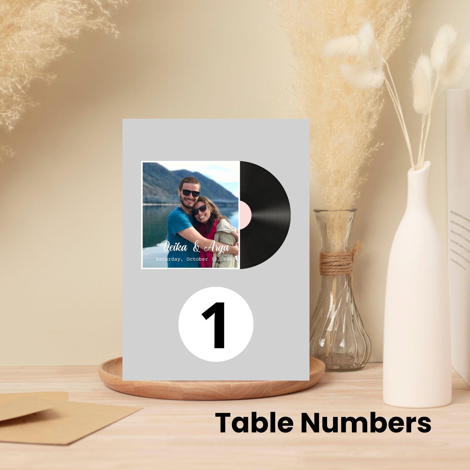 Vinyl Record Wedding Seating Chart & Table Numbers (digital Download ...