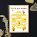 Bee Days of the Week Poster: Honeycomb Classroom Decor (PDF Download ...