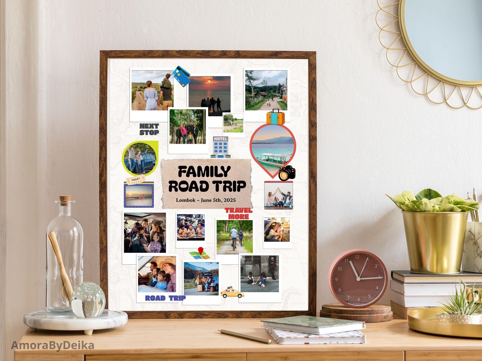 Family Road Trip Collage Template | Printable-editable Canva Design ...