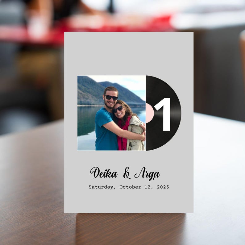 Vinyl Record Wedding Seating Chart & Table Numbers (digital Download ...