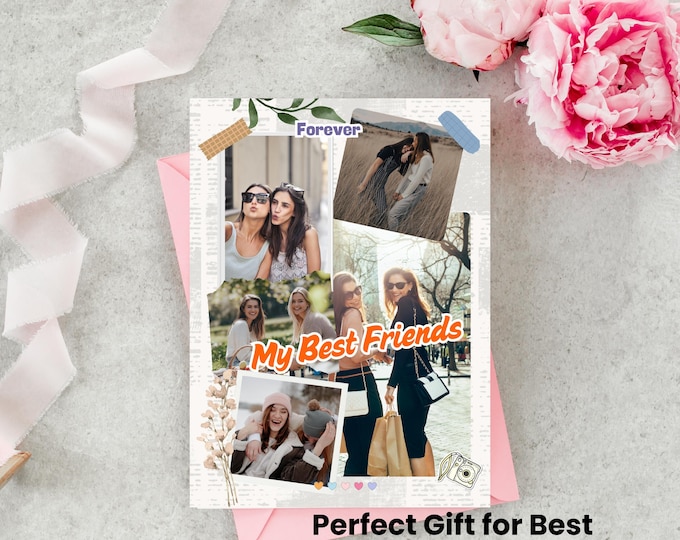 Editable Friends Photo Template, Printable Gift for Friends ...