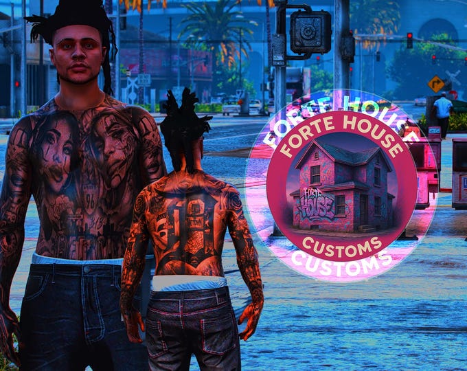Male | Atlanta | Georgia | Tattoo | Fivem | GTA | Skin | Ped | Mods ...
