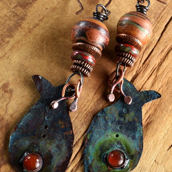 Primitive Earrings - Etsy
