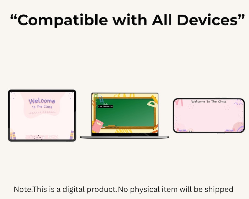 Editable Zoom Backgrounds for Teachers & Online Classes | Fun Virtual ...