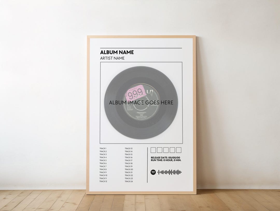 Personalized Album Cover Print Trio for Music Lovers, Custom Record Art ...