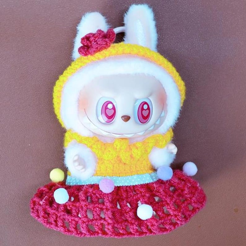 Labubu Clothes Crochet Pattern - PDF Party Dress Tutorial - Handmade ...