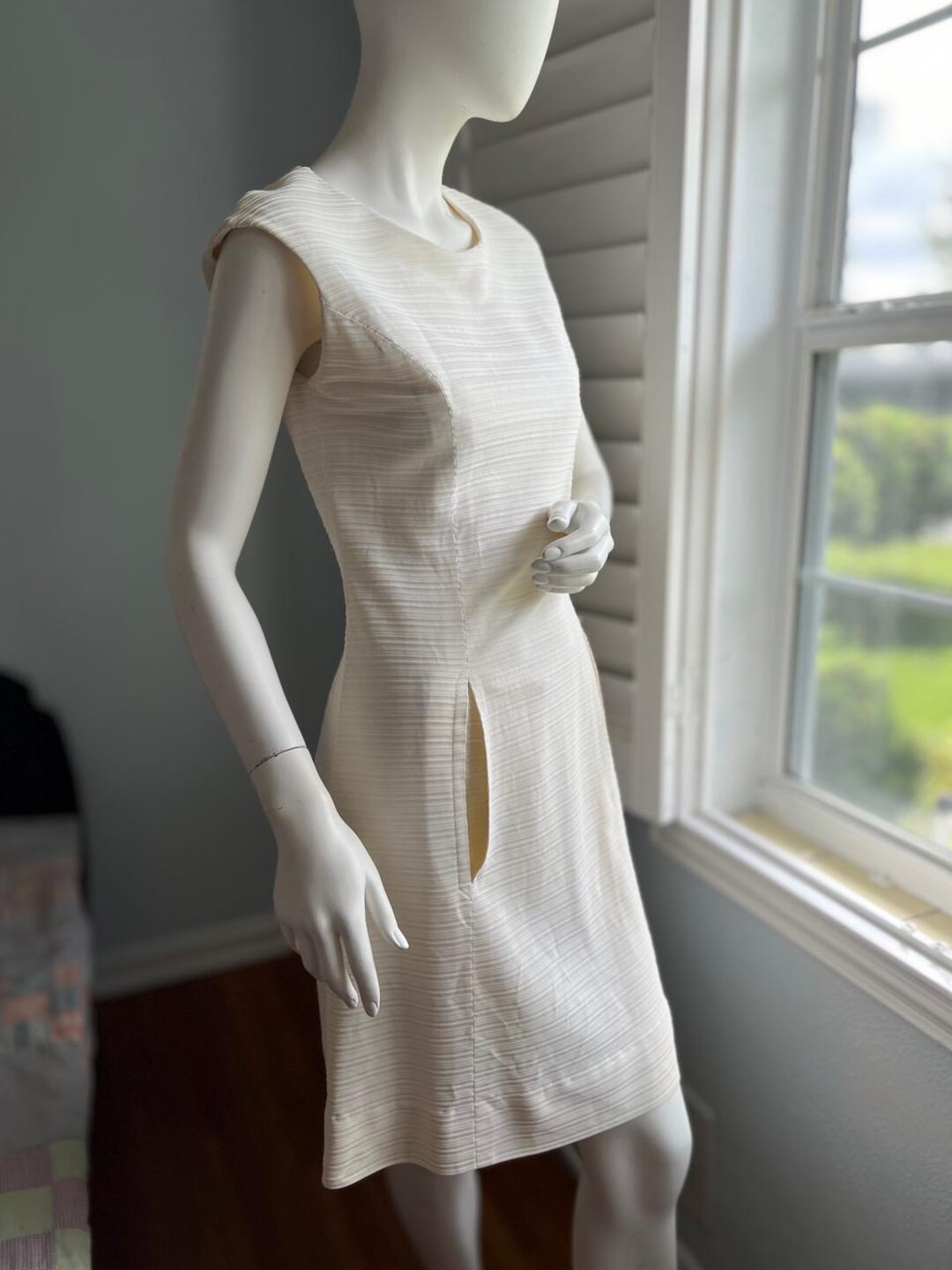 1960s Gibbs-louis Ivory Cocktail Dress: Handmade Vintage Designer Shift ...