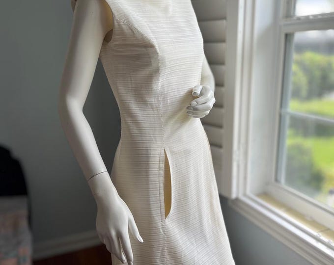1960s Gibbs-louis Ivory Cocktail Dress: Handmade Vintage Designer Shift ...