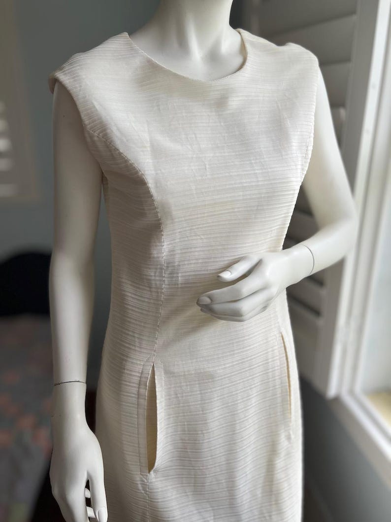 1960s Gibbs-louis Ivory Cocktail Dress: Handmade Vintage Designer Shift ...