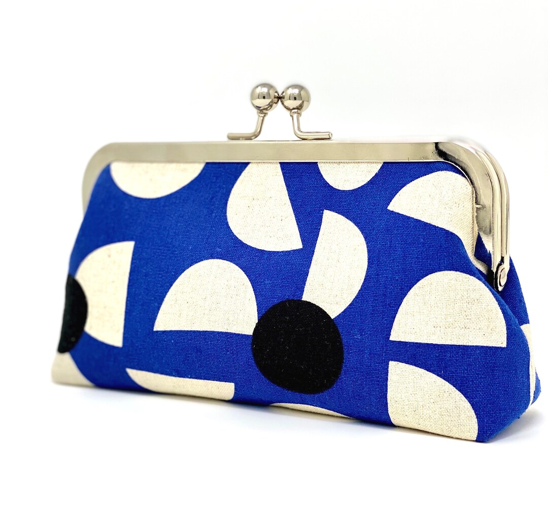 Mini Clutch Bag Blue Mini Purse Pencil Case Eyeglass Cace - Etsy