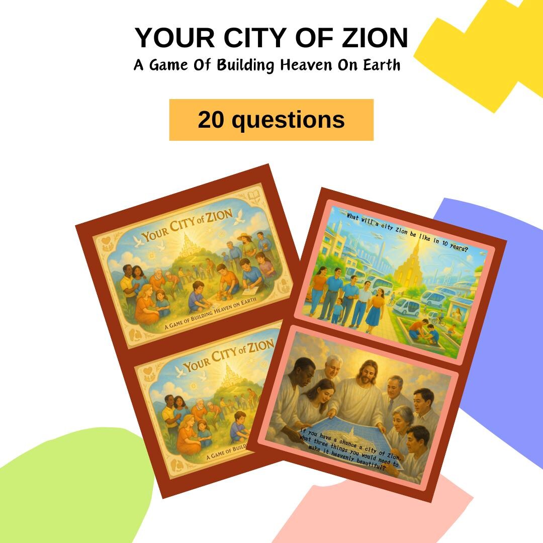 LDS Gospel Discussion Cards: Your City of Zion (PDF) - Etsy