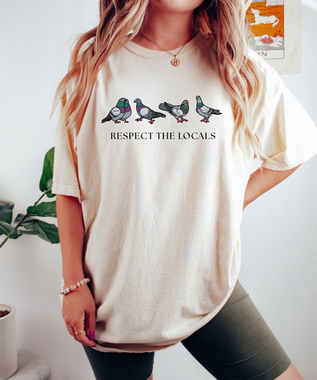 Respect the Locals Pigeon Shirt: Bird Lover Gift - Etsy