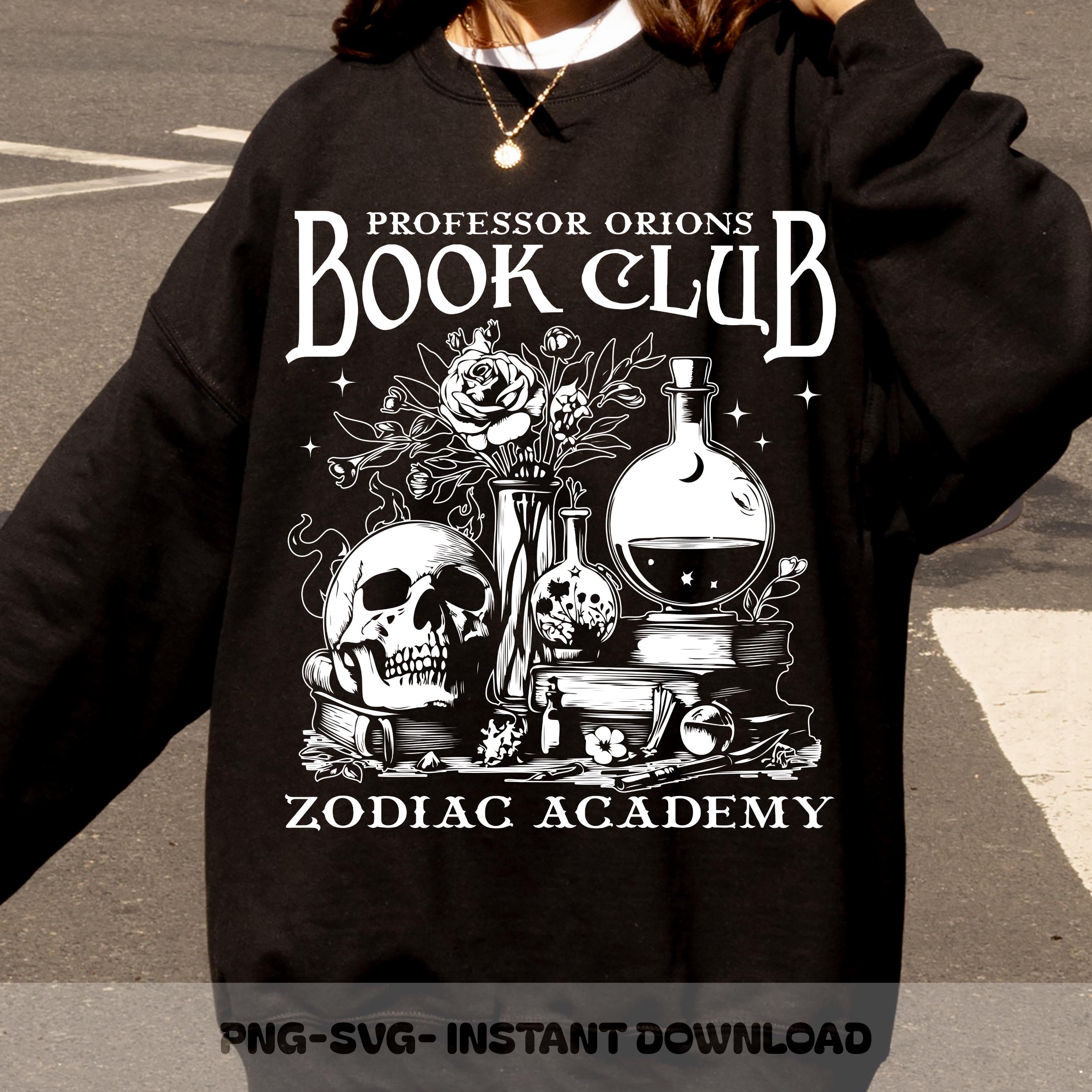 Professor Orion's Book Club SVG PNG, Zodiac Academy Inspired Design ...