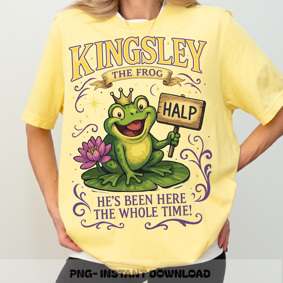 Funny Villain Assistant PNG, Kingsley the Frog Halp PNG, Bookish Gift ...