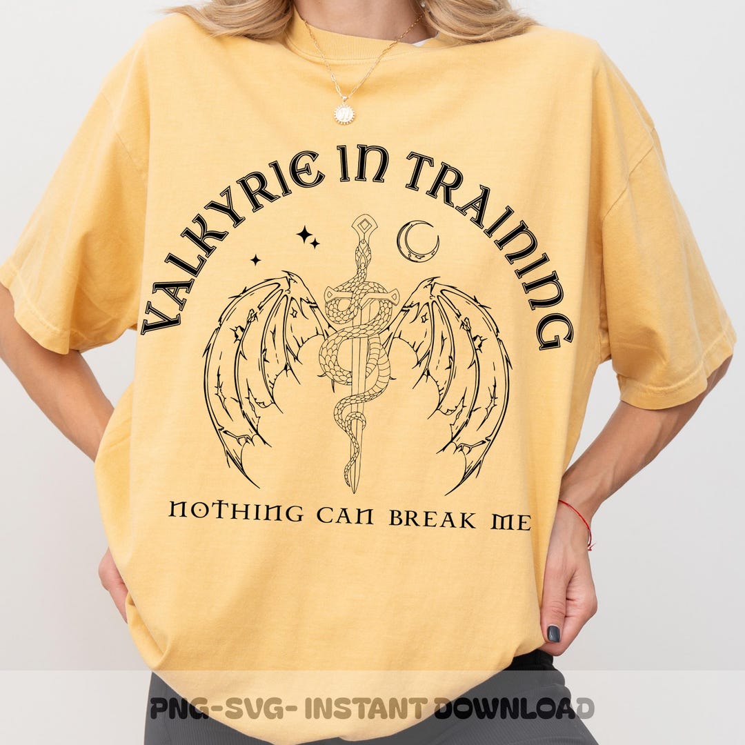 Valkyrie in Training SVG PNG, ACOTAR Warrior Clipart, Nesta Archeron ...