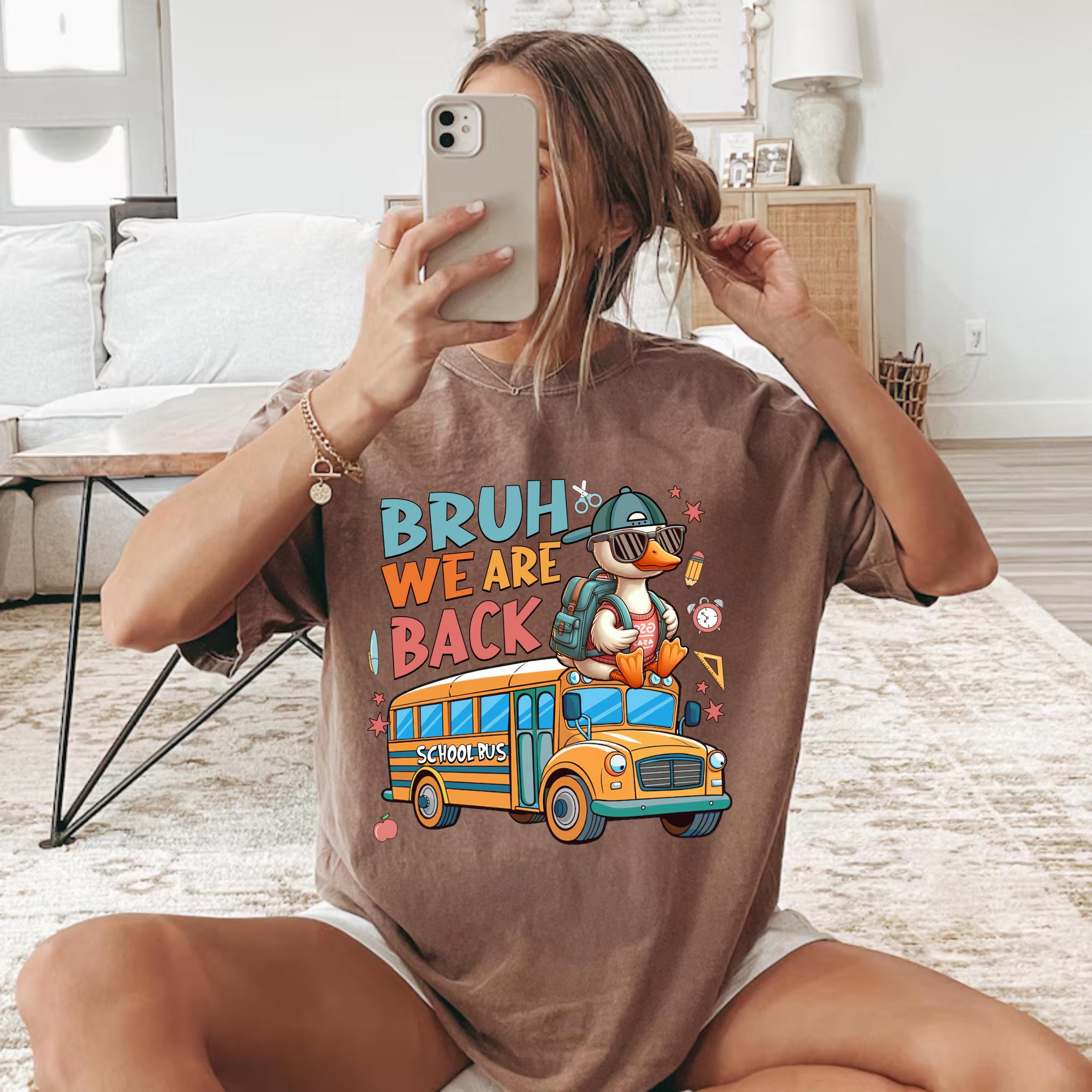 Goose Bruh We Back PNG, Back to School PNG, Funny Teacher First Day Png ...