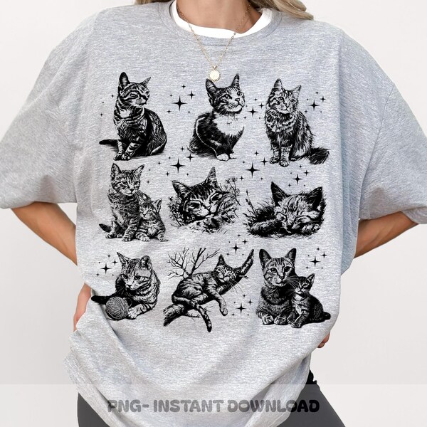 90s Y2k Cat Shirt - Etsy