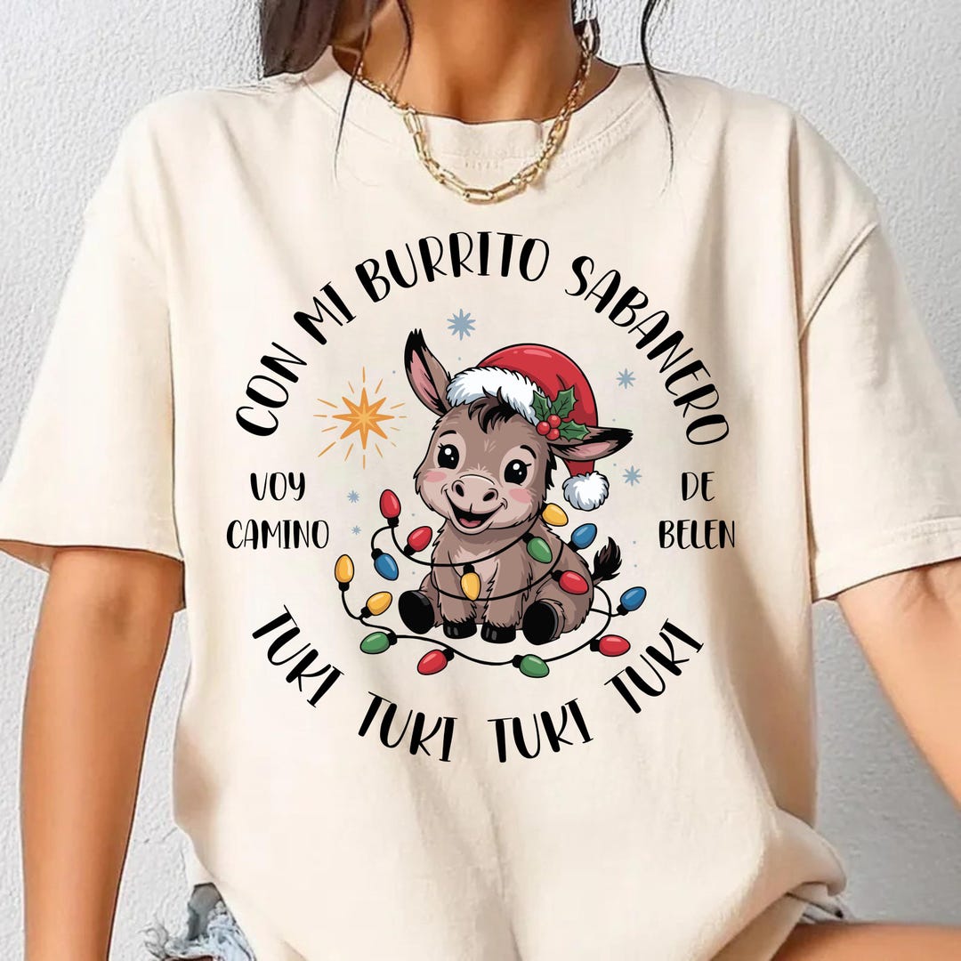 Mi Burrito Sabanero Mexican PNG, Feliz Navidad Sublimation Design, Cute ...