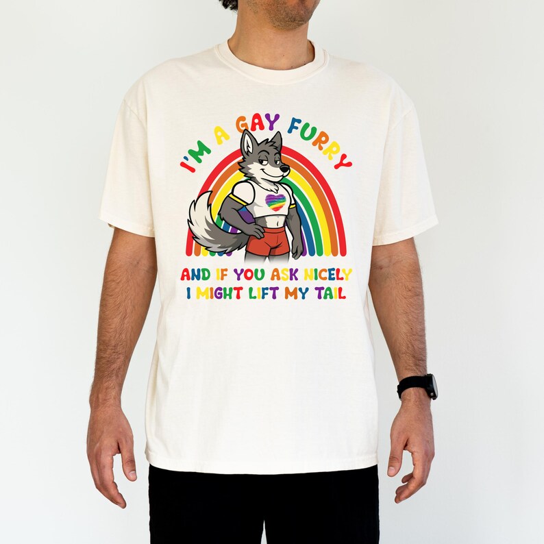 I'm a Gay Furry PNG, Funny Rainbow Fox Sublimation Design, LGBTQ Pride ...